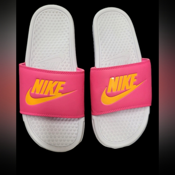 Nike | Shoes | Nike Benassi Jdi Pink Slides | Poshmark